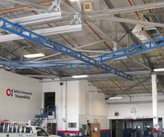 Tether Track Fall Protection Systems | Hoosier Crane Service